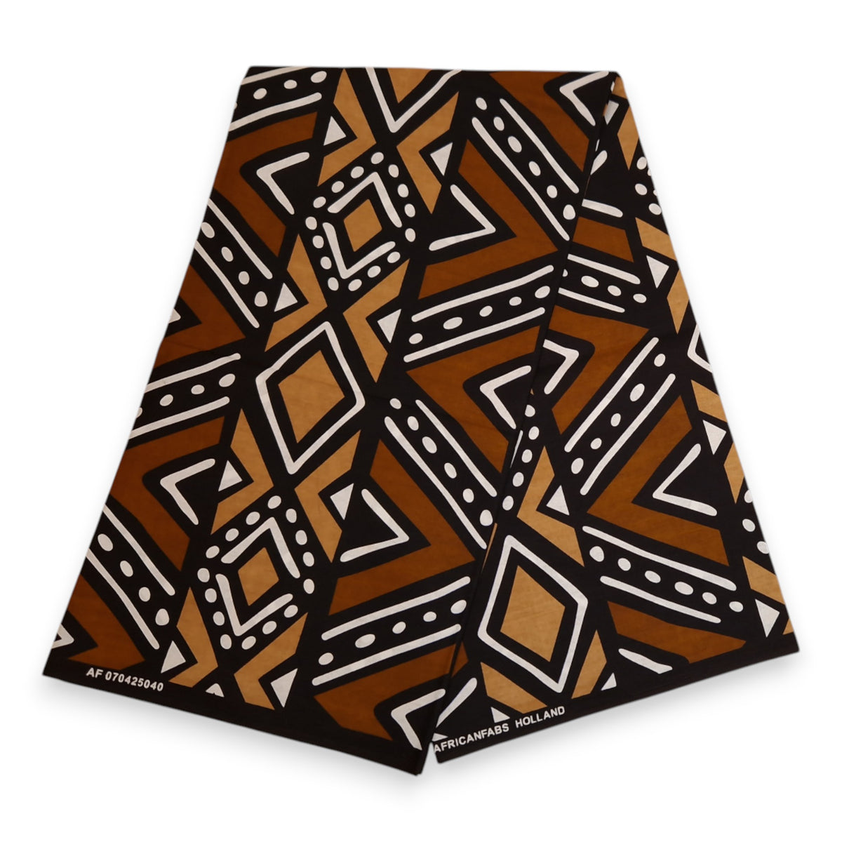 African print fabric - Dark Brown & Black Bogolan - 100% cotton ...