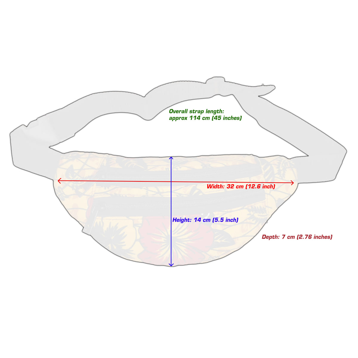 African Print Fanny Pack - Black white bogolan - Ankara Waist Bag / Bu ...