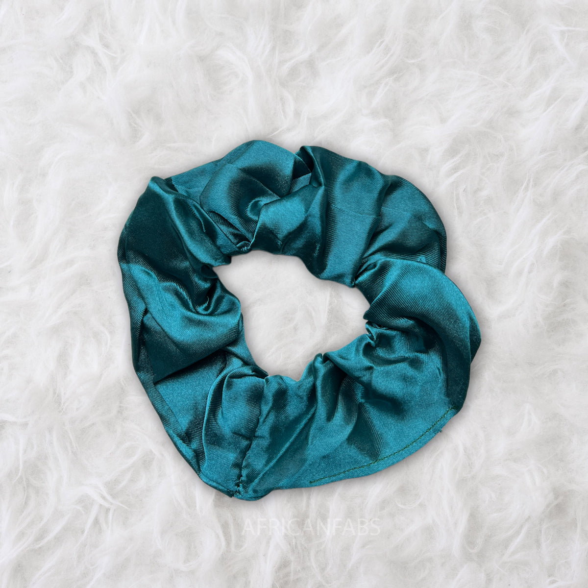 Green Satin Hair bonnet + Satin Scrunchie ( Adjustable & Reversable Sa ...