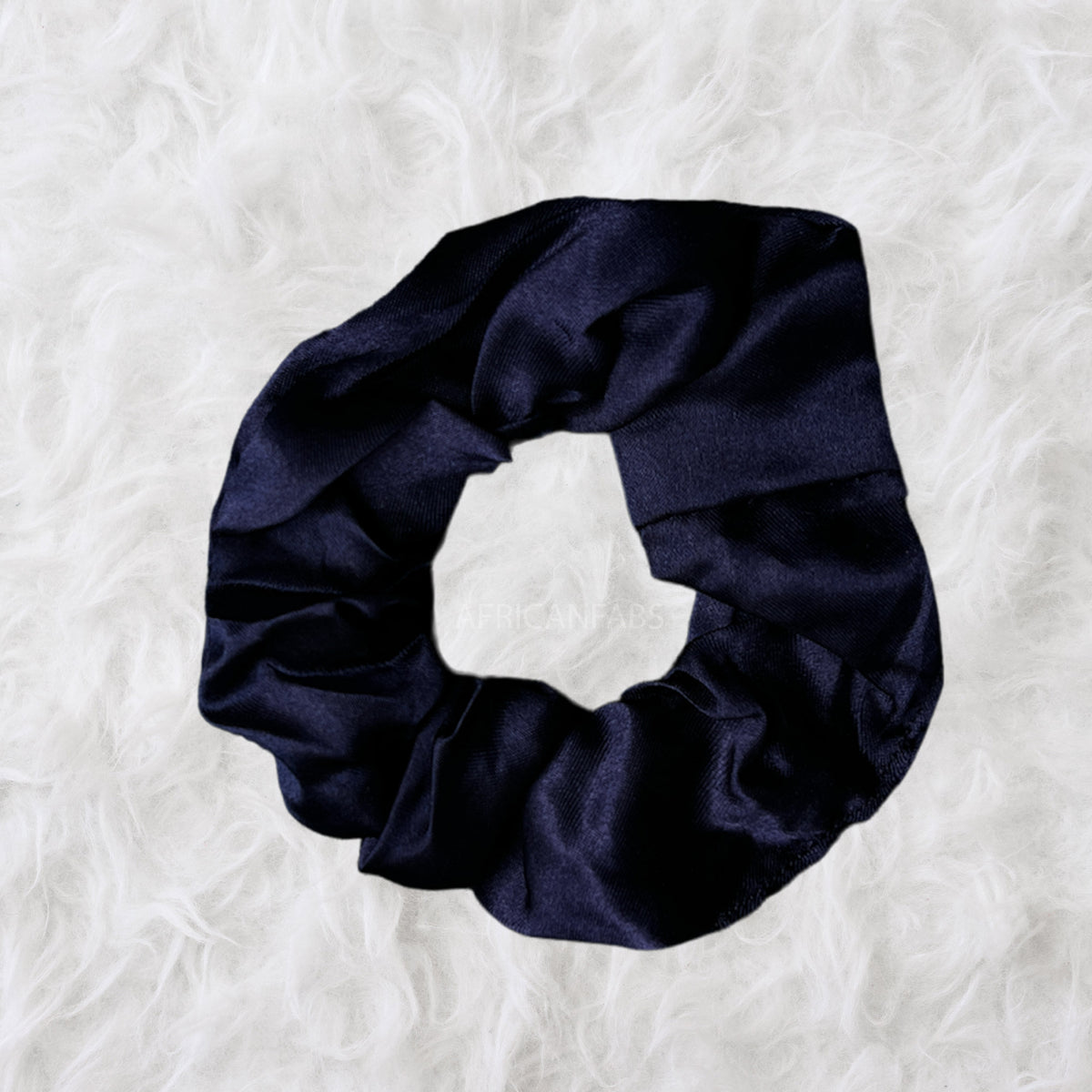 Blue Satin Hair bonnet + Satin Scrunchie ( Adjustable & Reversable Sat ...