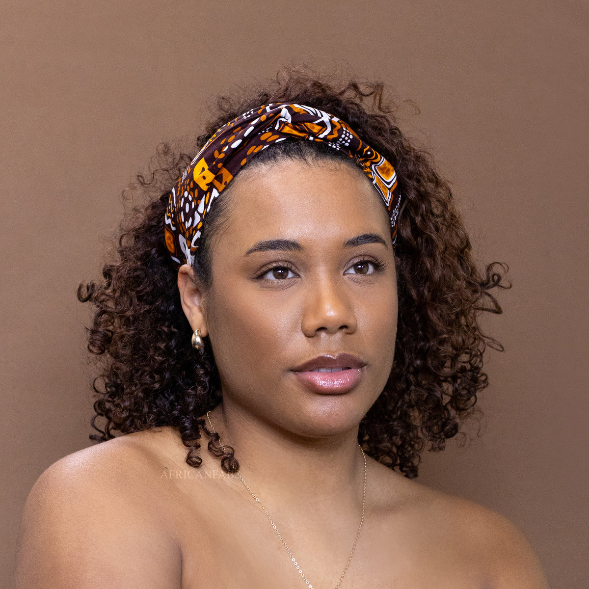 African print Headband - Adults - Hair Accessories - Brown Patterns Bo ...