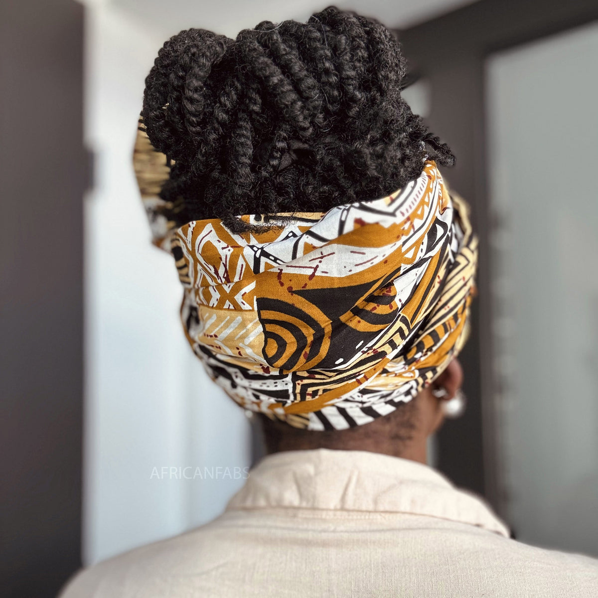 African headwrap - Sand Bogolan Mosaic – AfricanFabs