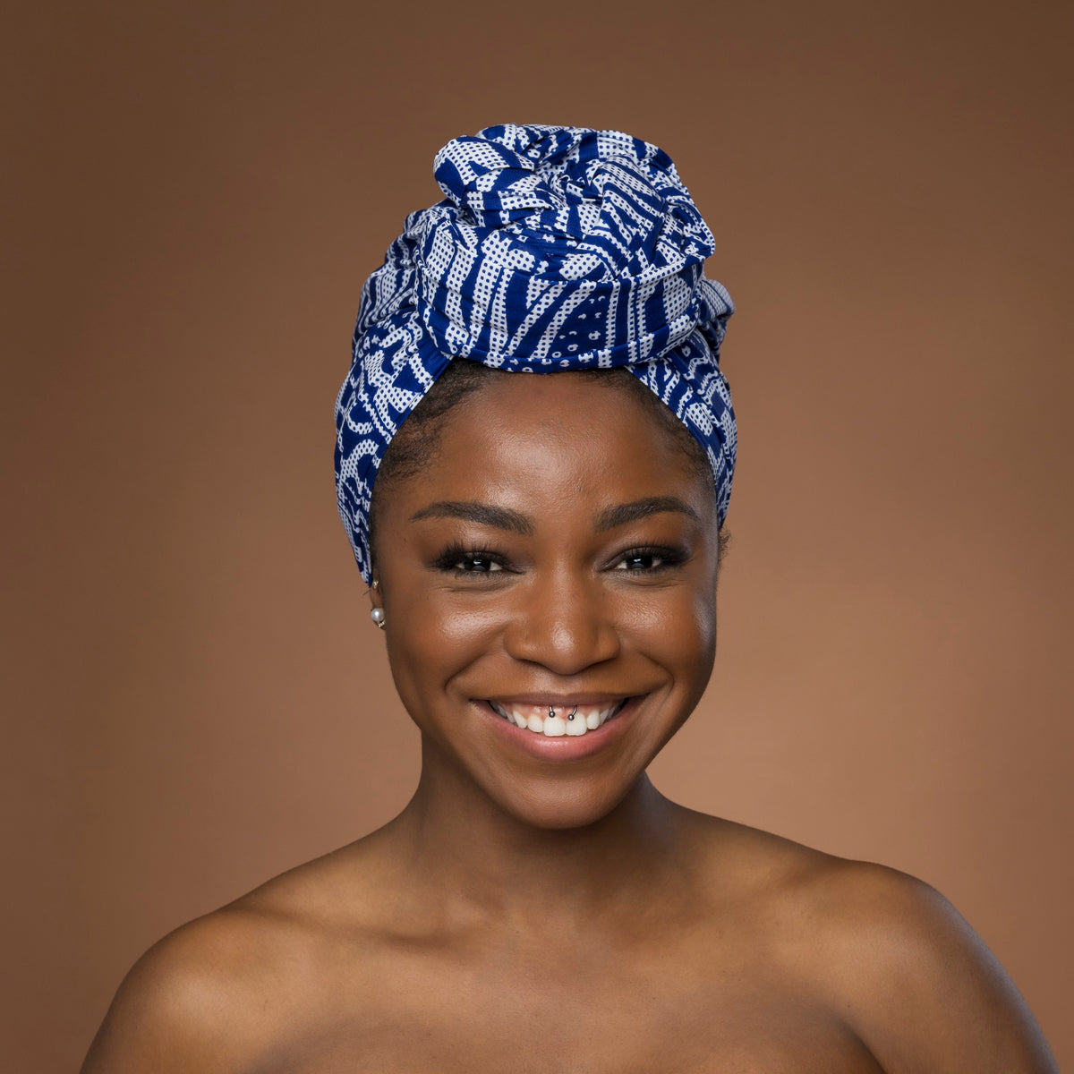 African headwrap - Blue Ndop Cameroon – AfricanFabs
