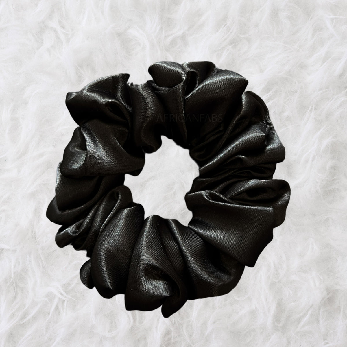 Deluxe Scrunchie Satin - Hair Accessories - Black – AfricanFabs