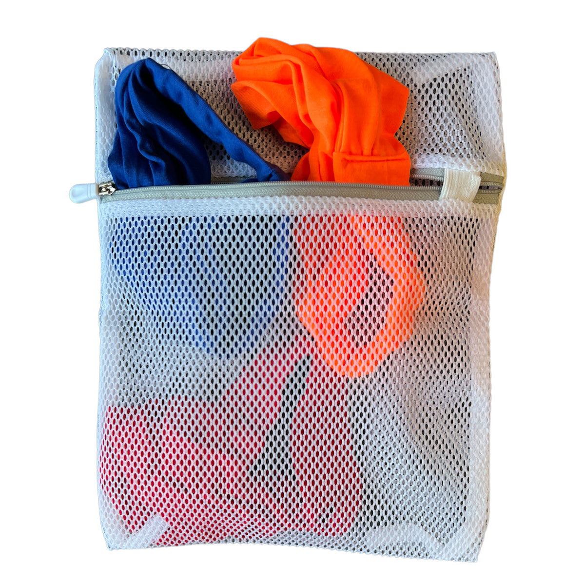 Laundry net / Laundry bag white with zipper (protects satin in the was ...
