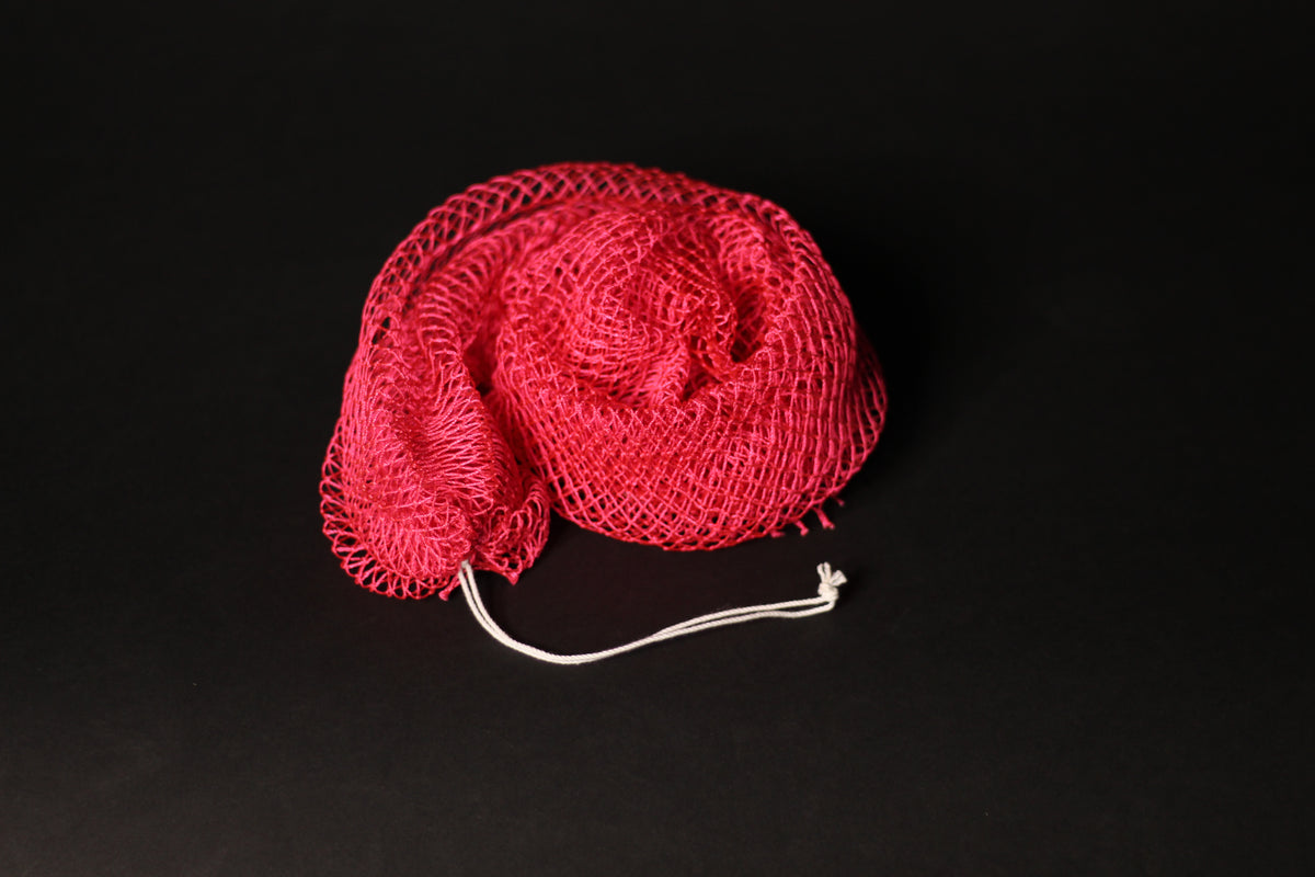 African net sponge / African exfoliating net / Sapo sponge - Dark pink ...