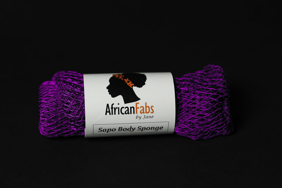 African net sponge / African exfoliating net / Sapo sponge - Purple ...